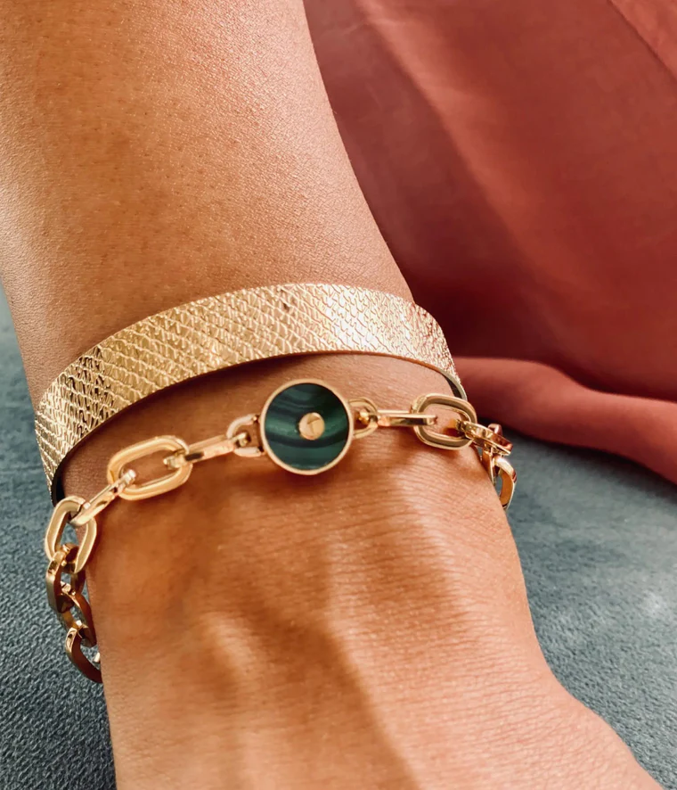 Bracelet Athena - Acier Doré